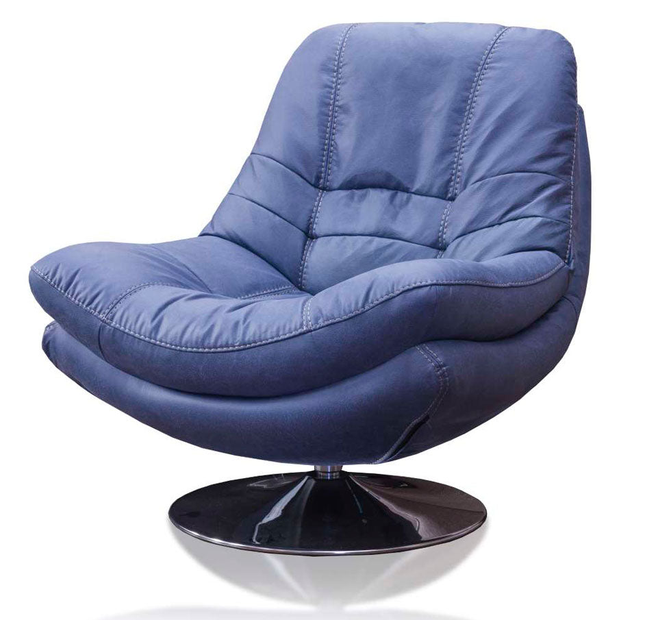 Axis Swivel Chair - Blue - House of McGregor