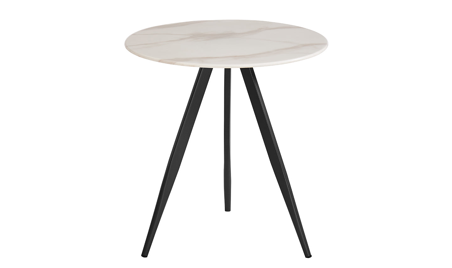 Circe Lamp Table - White Marbled Glass - House of McGregor